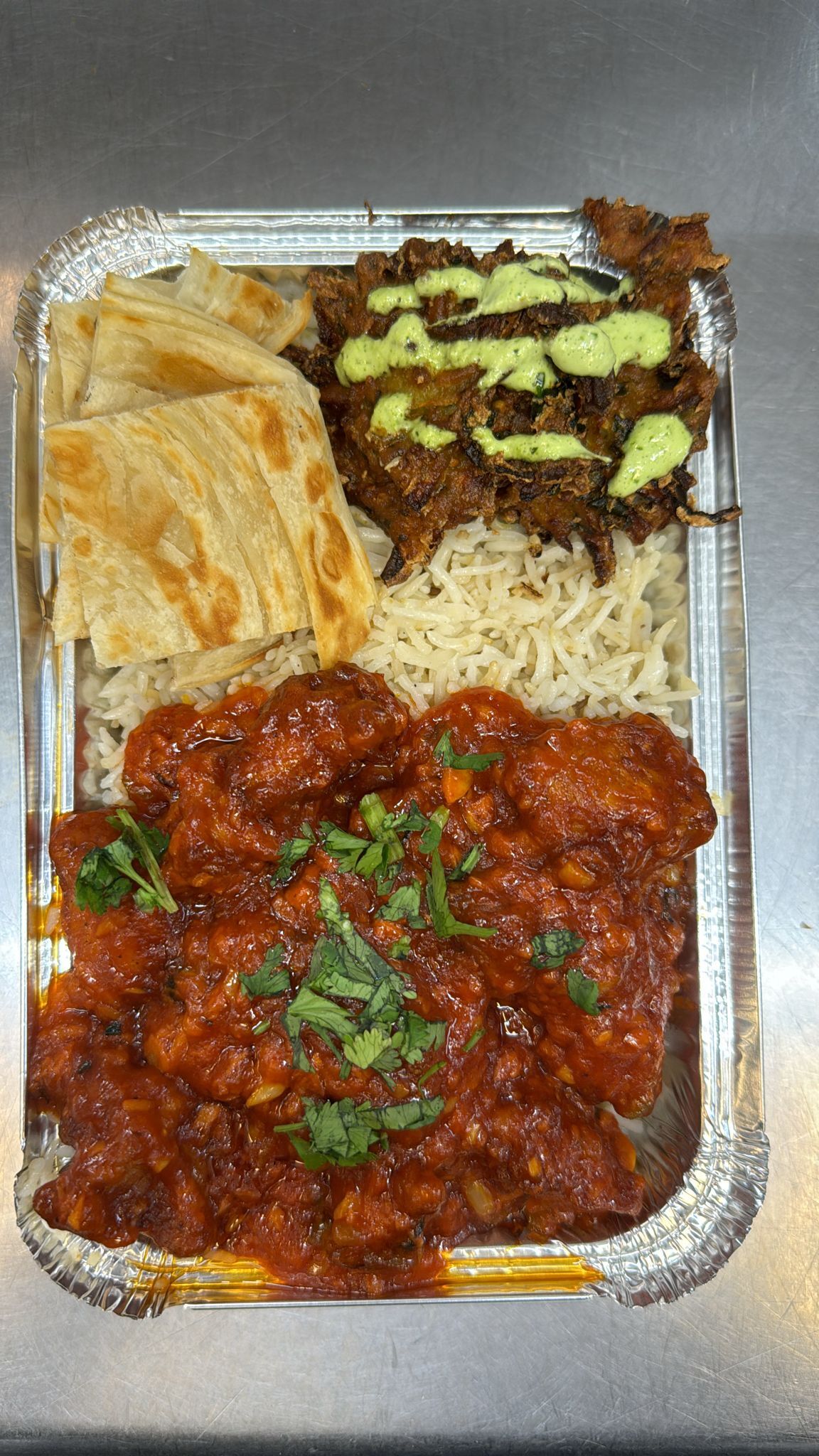 Kerala Box of the Month (Garlic Chilli Chicken, Ghee rice, chopped ...